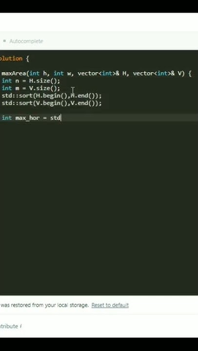 LeetCode Daily | Max Area of a Piece of Cake after Horizontal and ...