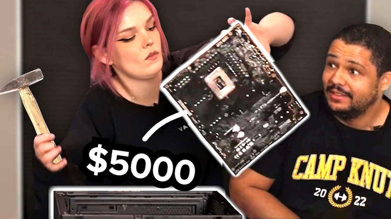 Angry Girlfriend Tries To Build a $5000 PC Herself.. - YouTube