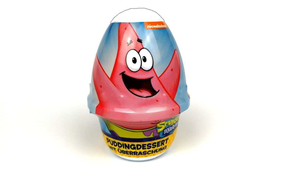 Spongebob Squarepants Kinder Surprise Egg Kids world dairy 4 fun - YouTube