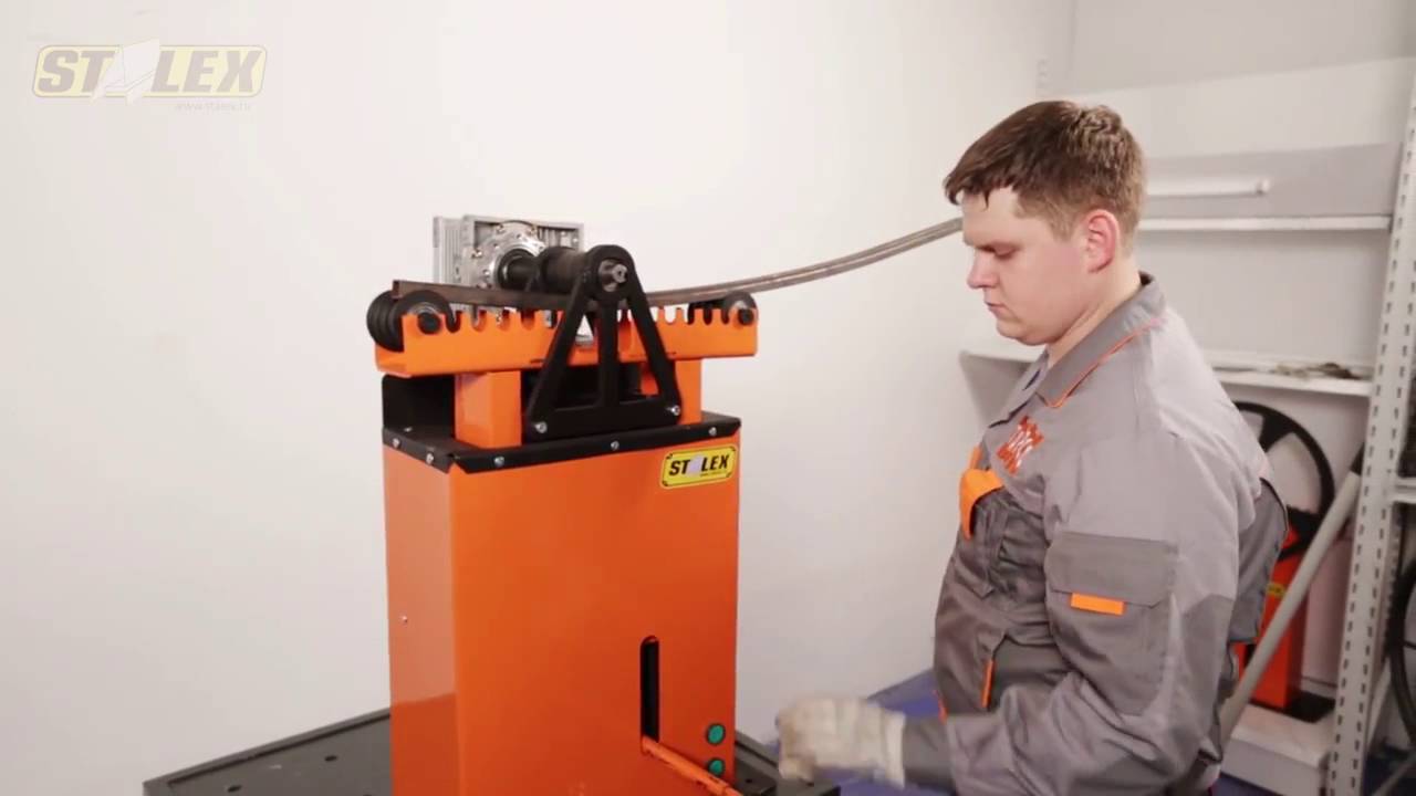 Трубогиб гидравлический с электроприводом Stalex EHB 40 - YouTube