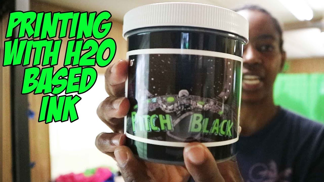 Printing With Ryonet Pitch Black H20 Based Ink - YouTube