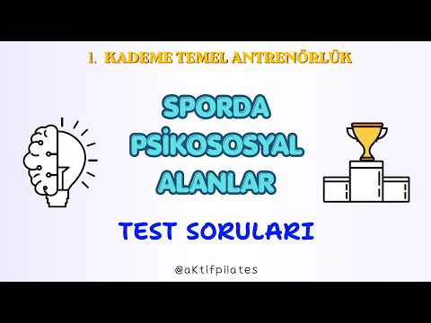 Sporda Psikososyal Alanlar | En Çok Çıkan Sorular + Çözümleri  / 1. Kademe