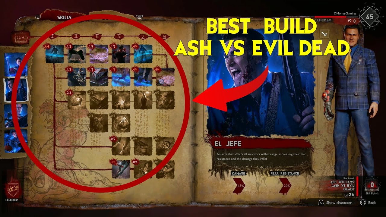 BEST ASH WILLIAM LEADER BUILD | EVIL: DEAD THE GAME - YouTube