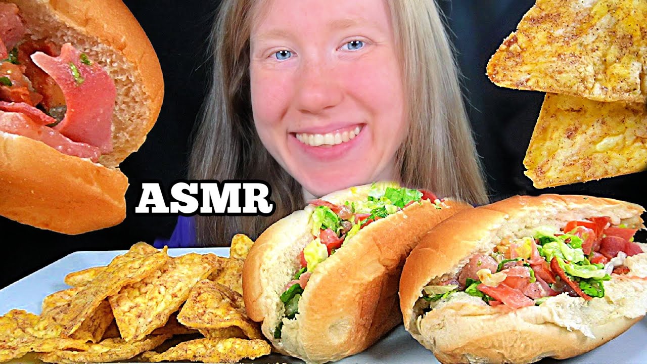 ASMR BLT SANDWICH MUKBANG EATING SOUNDS - YouTube