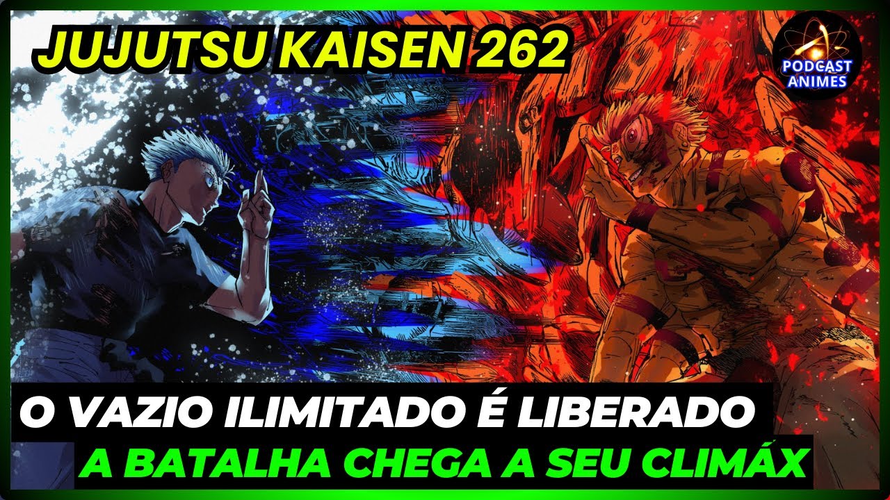 JUJUTSU KAISEN 262 Pré-Spoilers - HORA DA VINGANÇA! O VAZIO INFINITO É ...