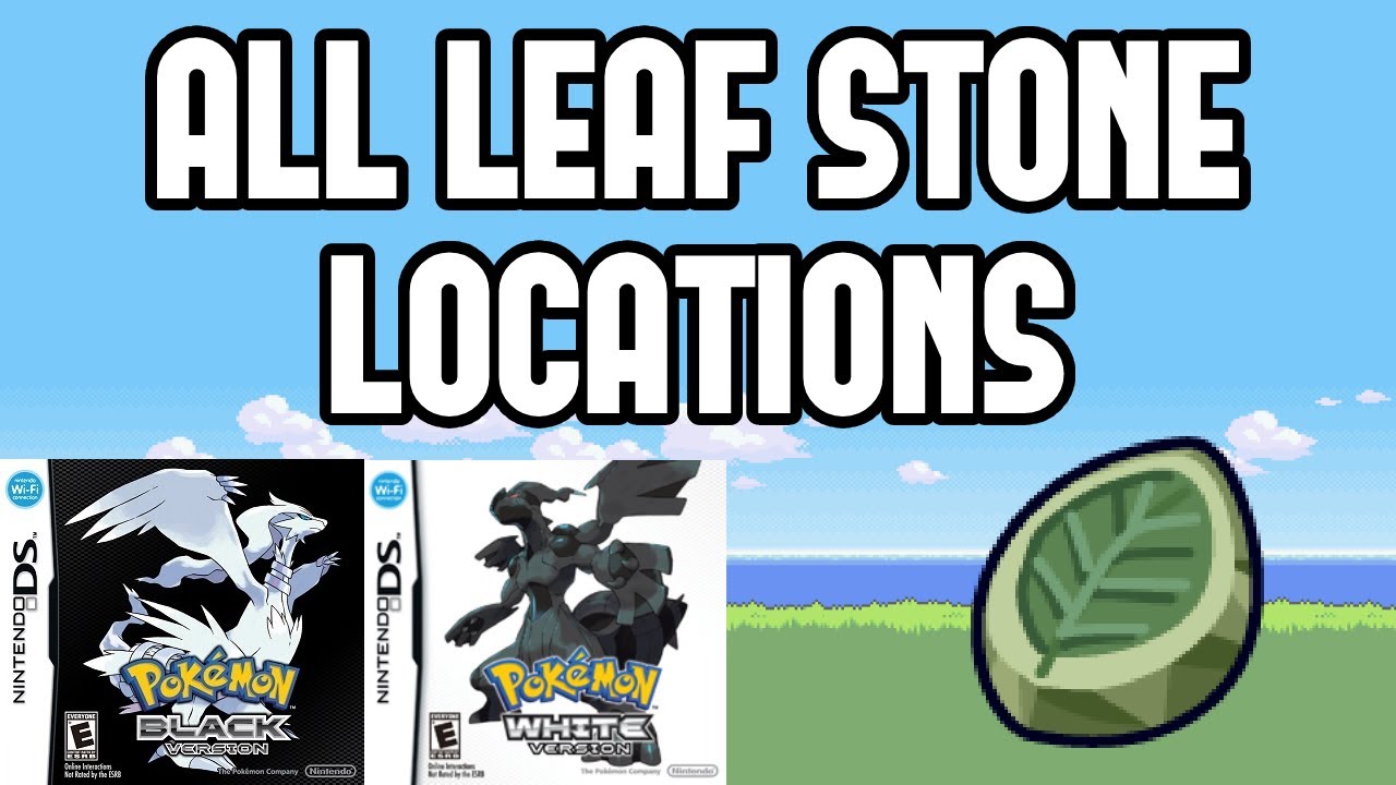 All Leaf Stone Locations in Pokemon Black & White - YouTube