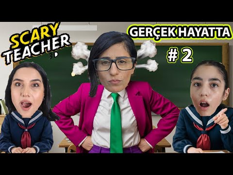 GERÇEK HAYATTA SCARY TEACHER DERSİNDE KOPYA ÇEKTİK!!