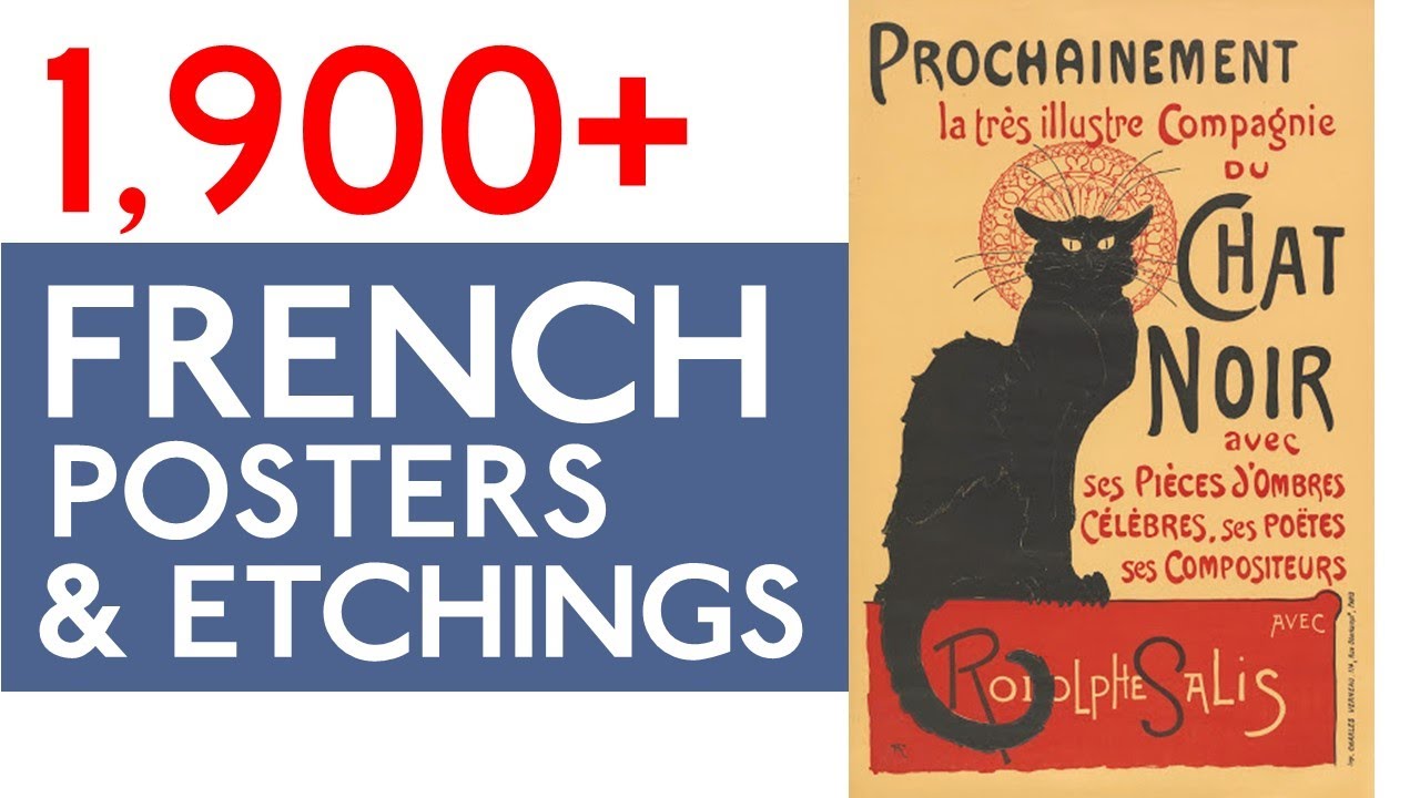 French Posters, Illustrations & Etchings - FREE and LEGAL Public Domain ...