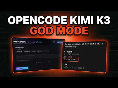 OpenCode + Kimi K3 = Full SaaS App INSTANTLY For $3.58