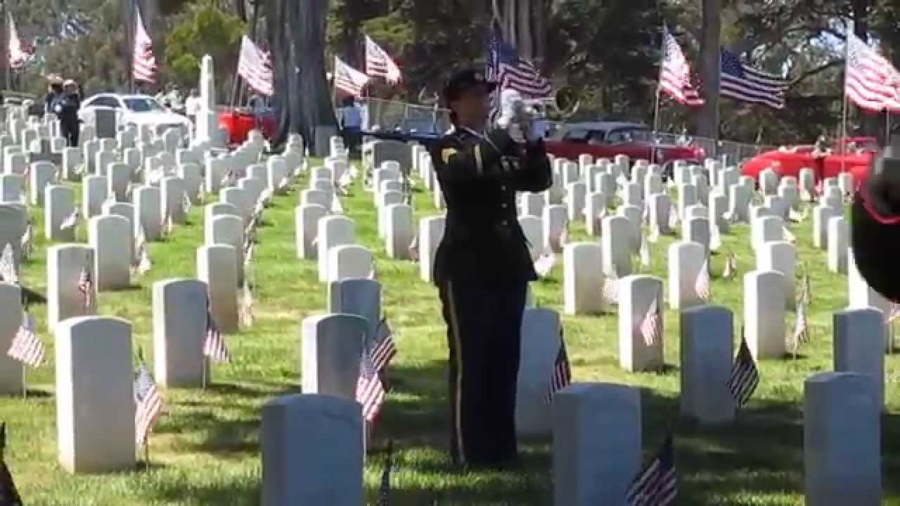 21-Gun Salute & "Taps" Memorial Day Ceremony 2014 San Francisco ...