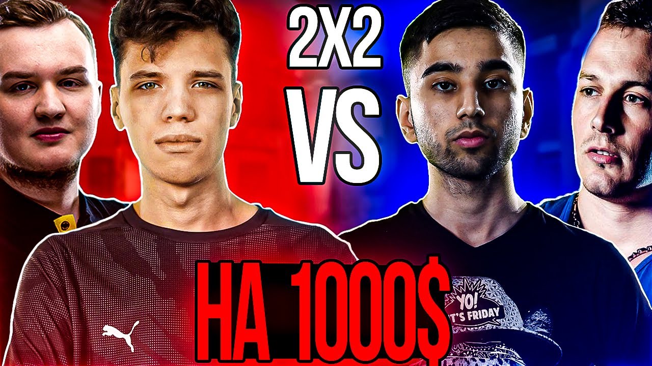 AUNKERE, FLAMIE vs LOBANJICA, DOCC В CS GO НА 1000$ / 2x2 АУНКЕР ...