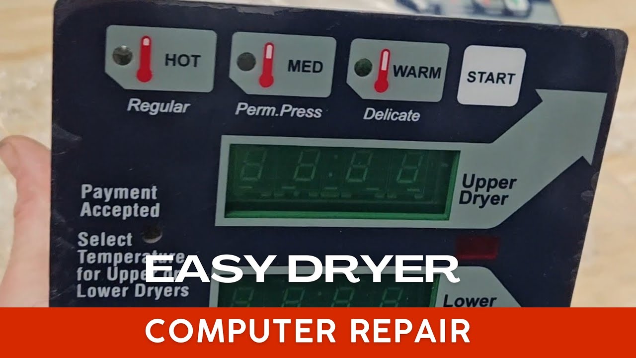 EASY DRYER COMPUTER REPAIR #dryerrepair #laundry #laundry # ...