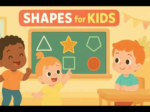 🎨 Şekilleri Öğreniyoruz! | Neşeli Sınıfta Dans Eden Sevimli Çocuklar 👶✨