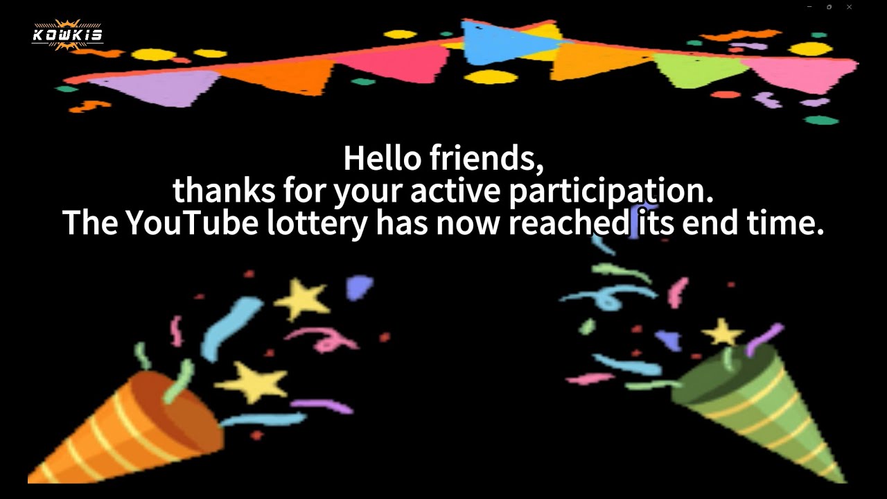 Kowkis YouTube lottery results announced🥳🎁 please contact us via email ...