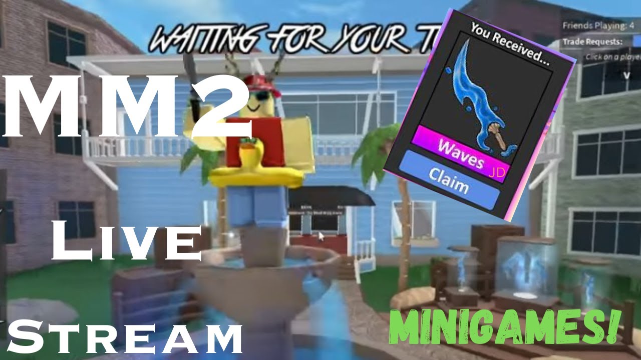 🔴MM2 LIVE🔴 MINIGAMES, EVENTS, TRADES, AND MORE! - YouTube