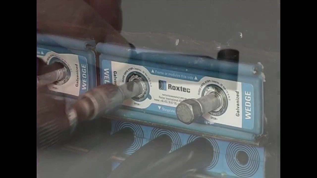 Roxtec KFO frame with flange installation - YouTube