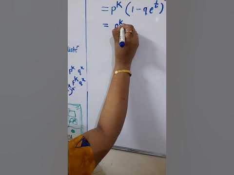 MGF of negative binomial distribution or moment generating function of ...