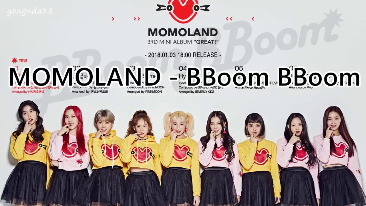 MOMOLAND(모모랜드) _ BBoom BBoom(뿜뿜) Lyrics [hangul/ Romanizationg/ English] - YouTube