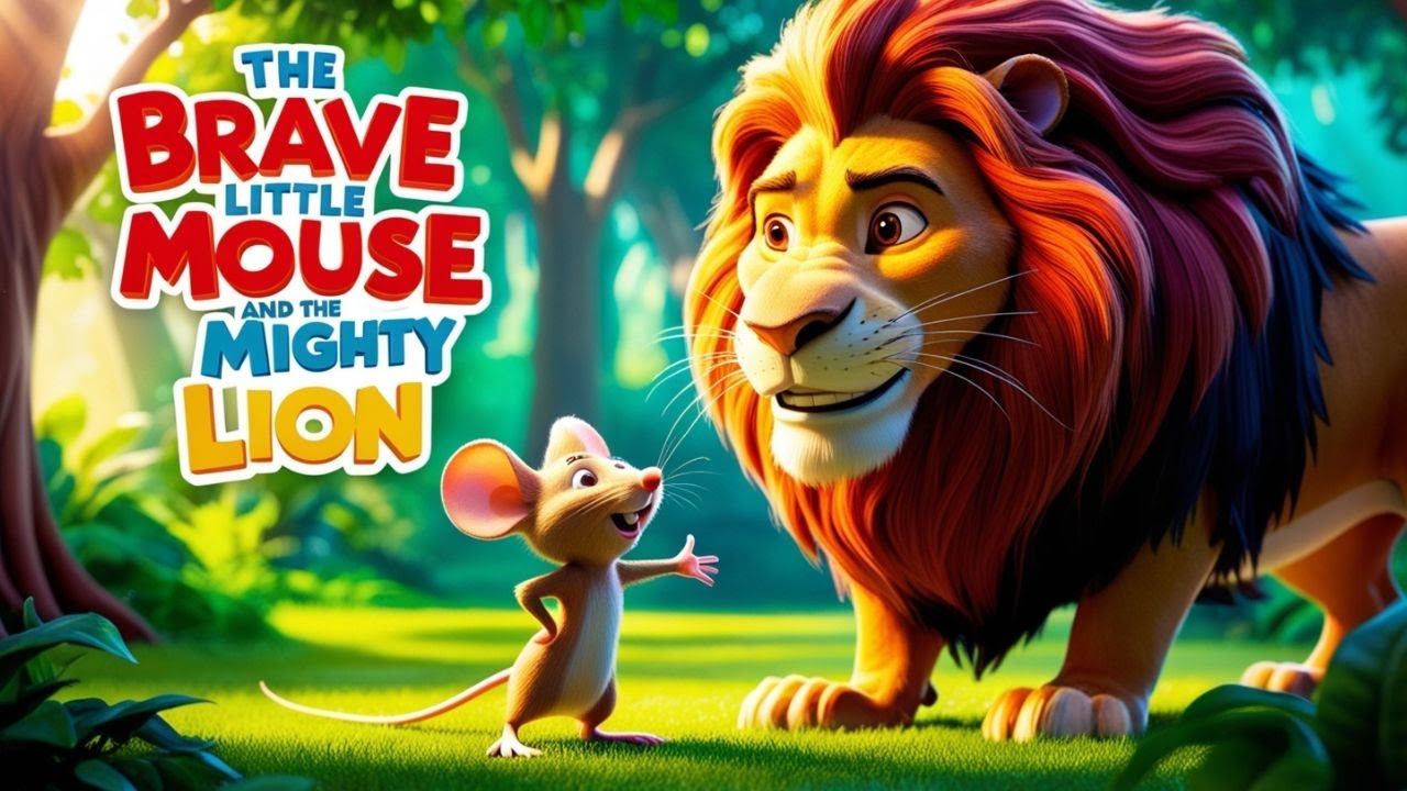 The Brave Little Mouse and The Mighty Lion | Bedtime Story for Kids ...