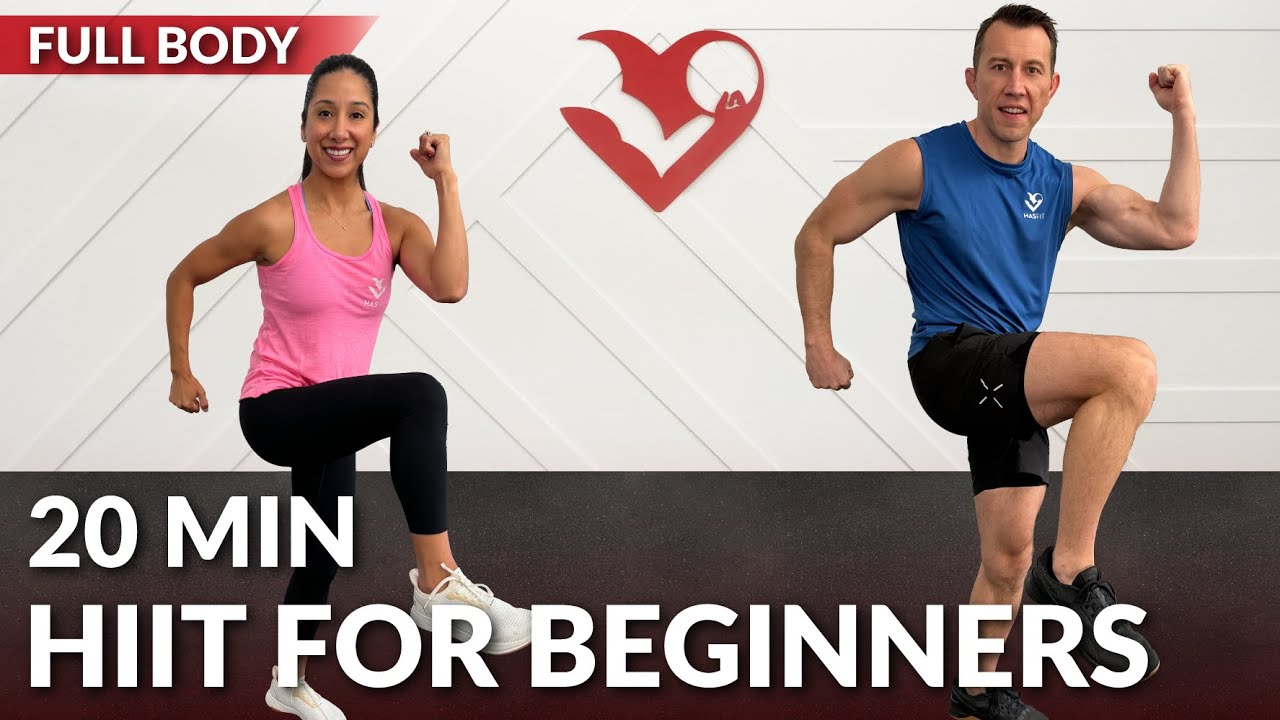 20 Min HIIT Workout for Beginners for Fat Loss - Standing No Jumping No ...