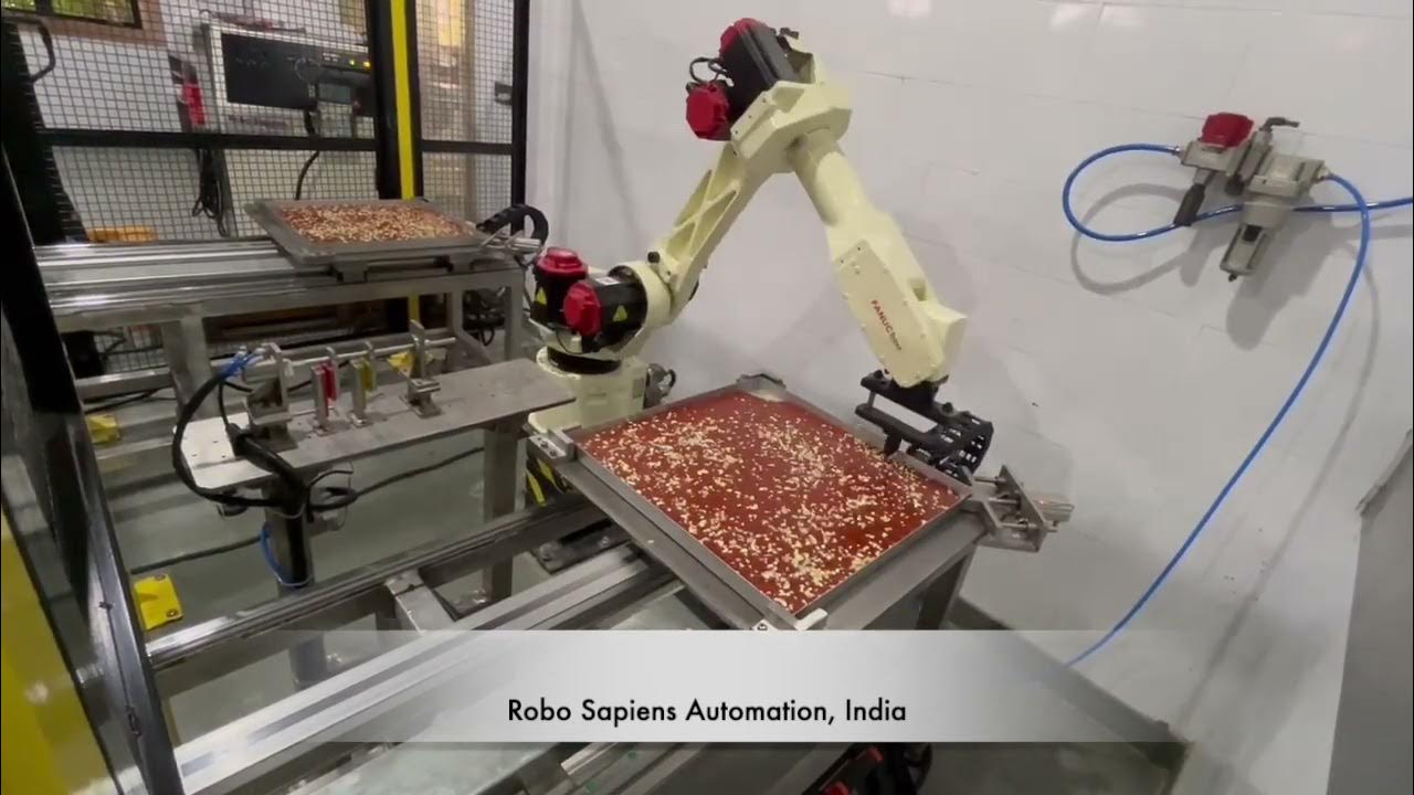 Robot Cutting Sweets - Robo Sapiens Automation, India - YouTube