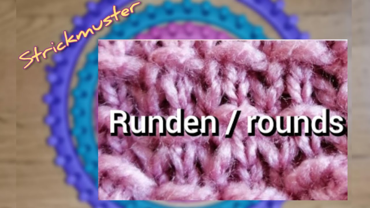 Wie man dieses Strickmuster auf dem Strickring arbeitet/How to do this ...