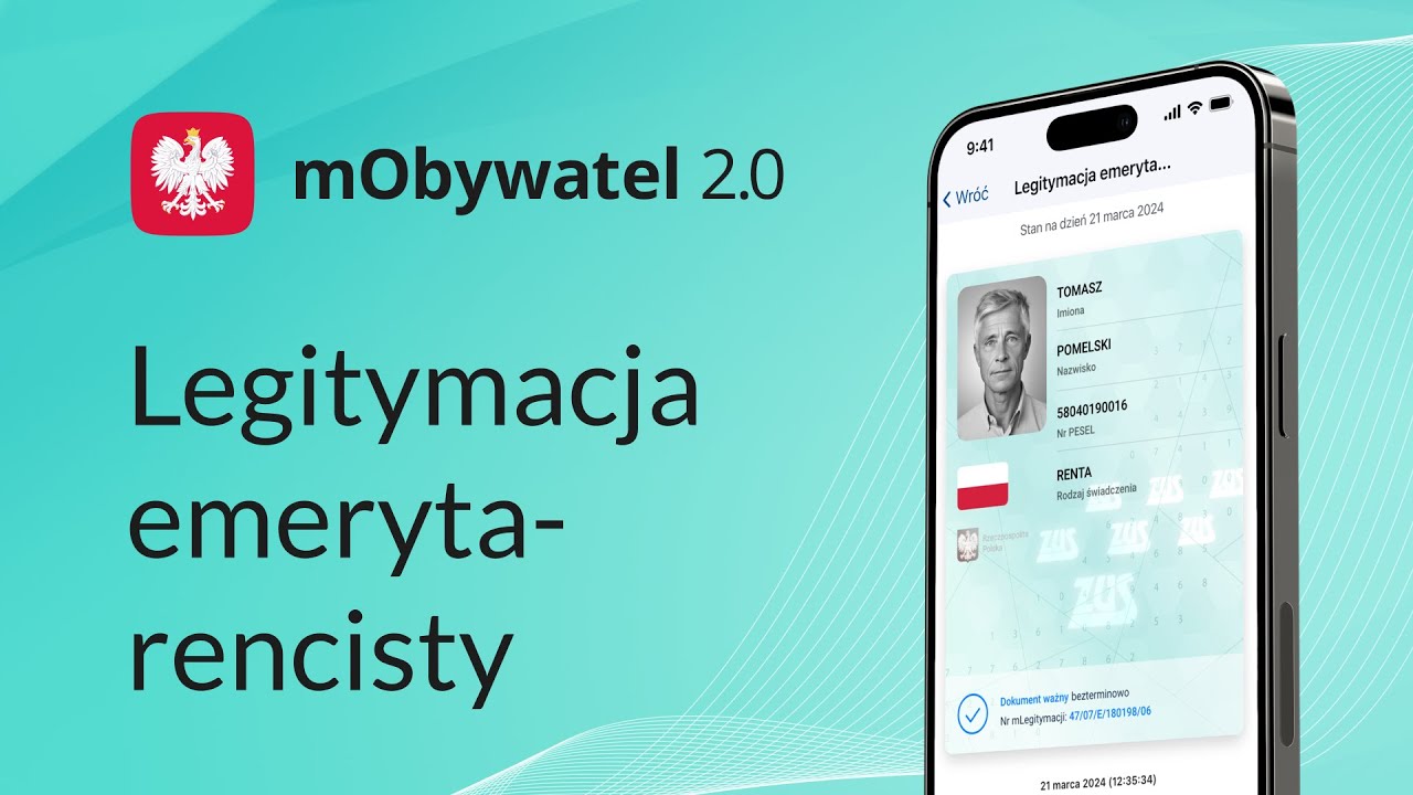 Legitymacja emeryta-rencisty w aplikacji mObywatel 2.0 - YouTube