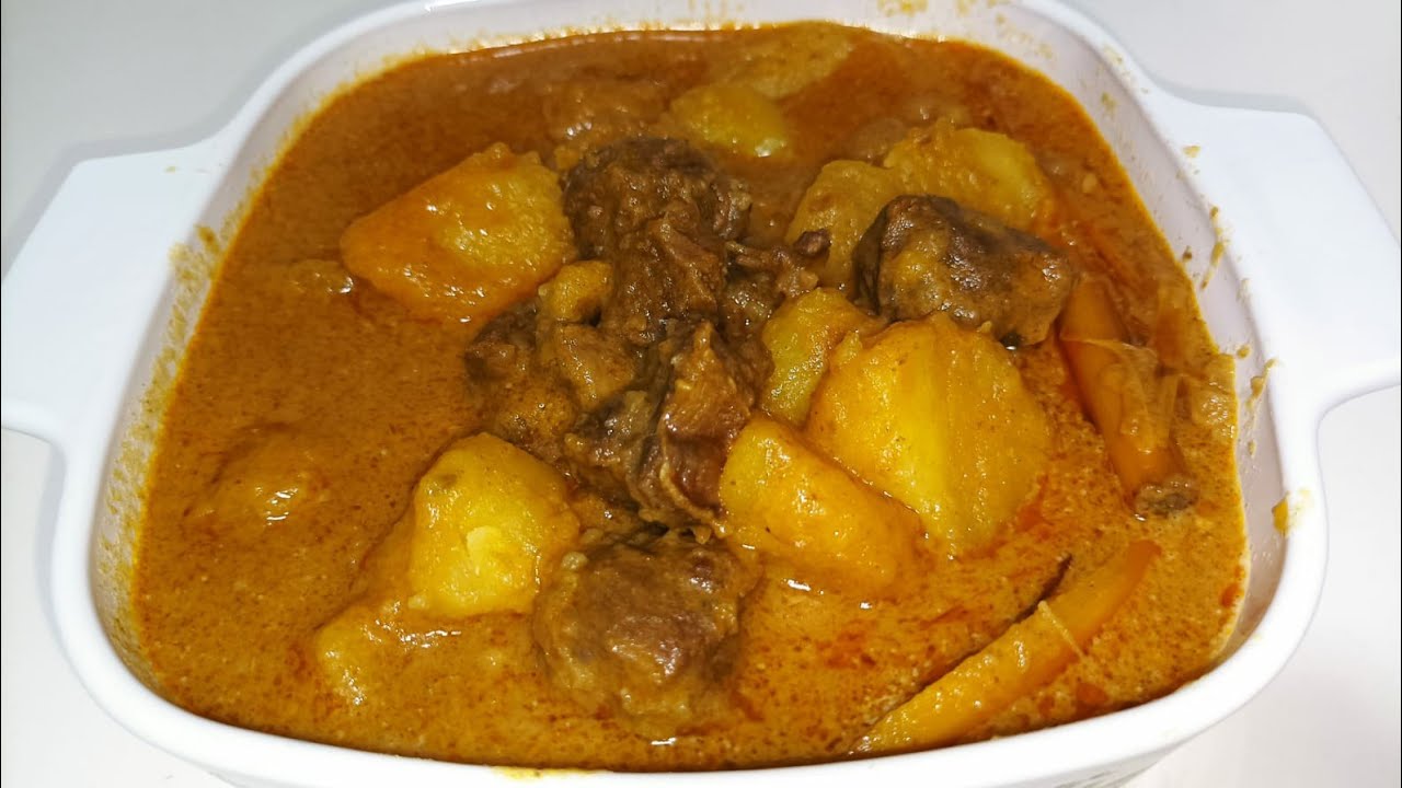 Kare daging sapi dan kentang bumbu iris - YouTube