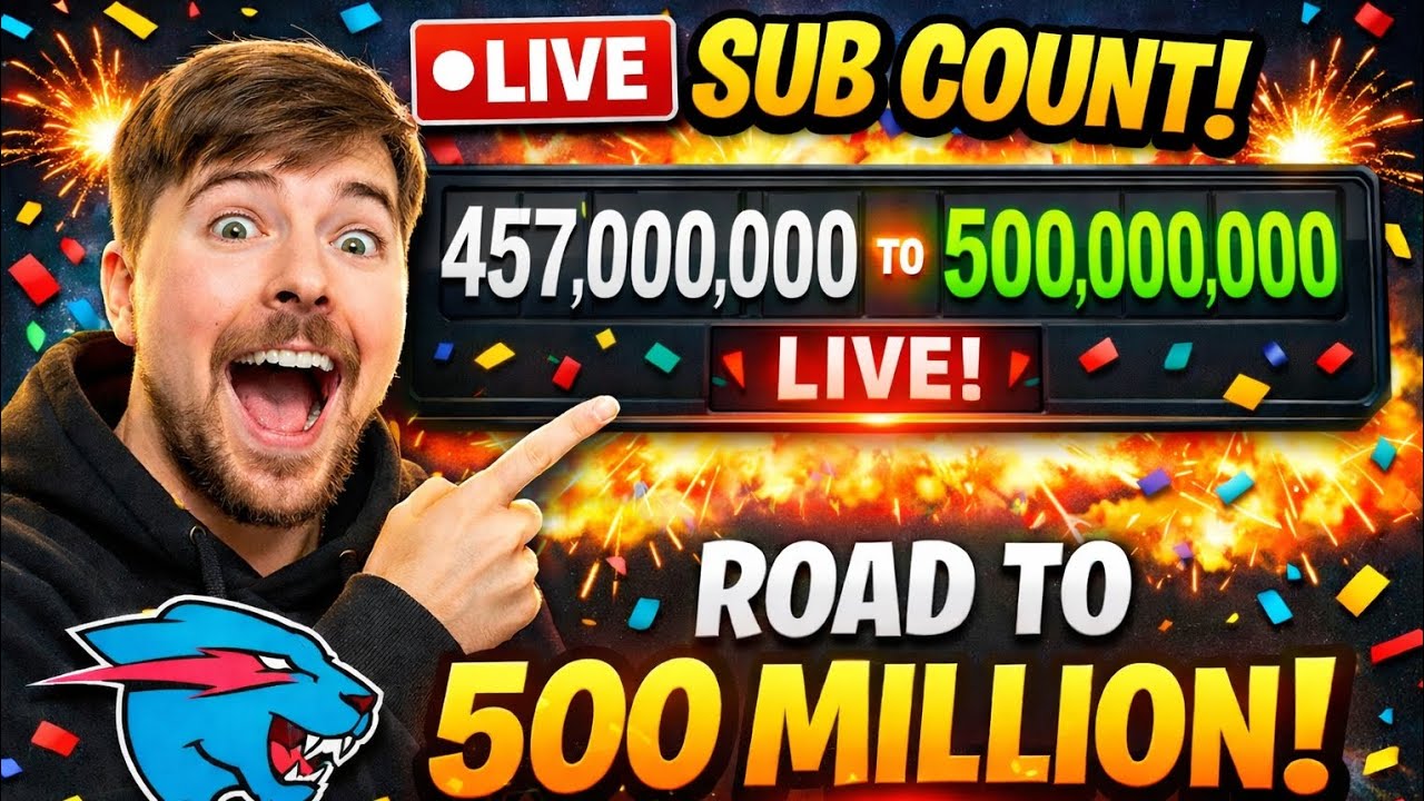 Mr Beast Live Subscriber Count Part 15 - YouTube