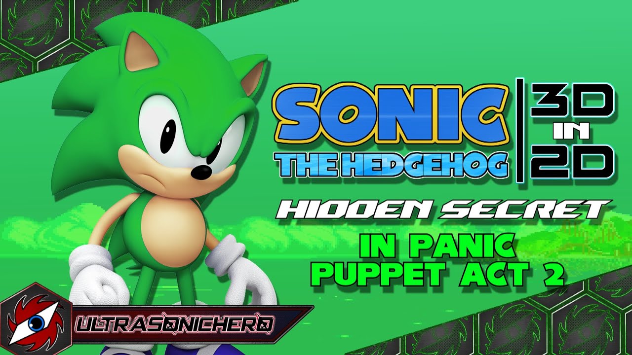 HIDDEN SECRET IN PANIC PUPPET ACT 2! - Sonic 3D In 2D - YouTube