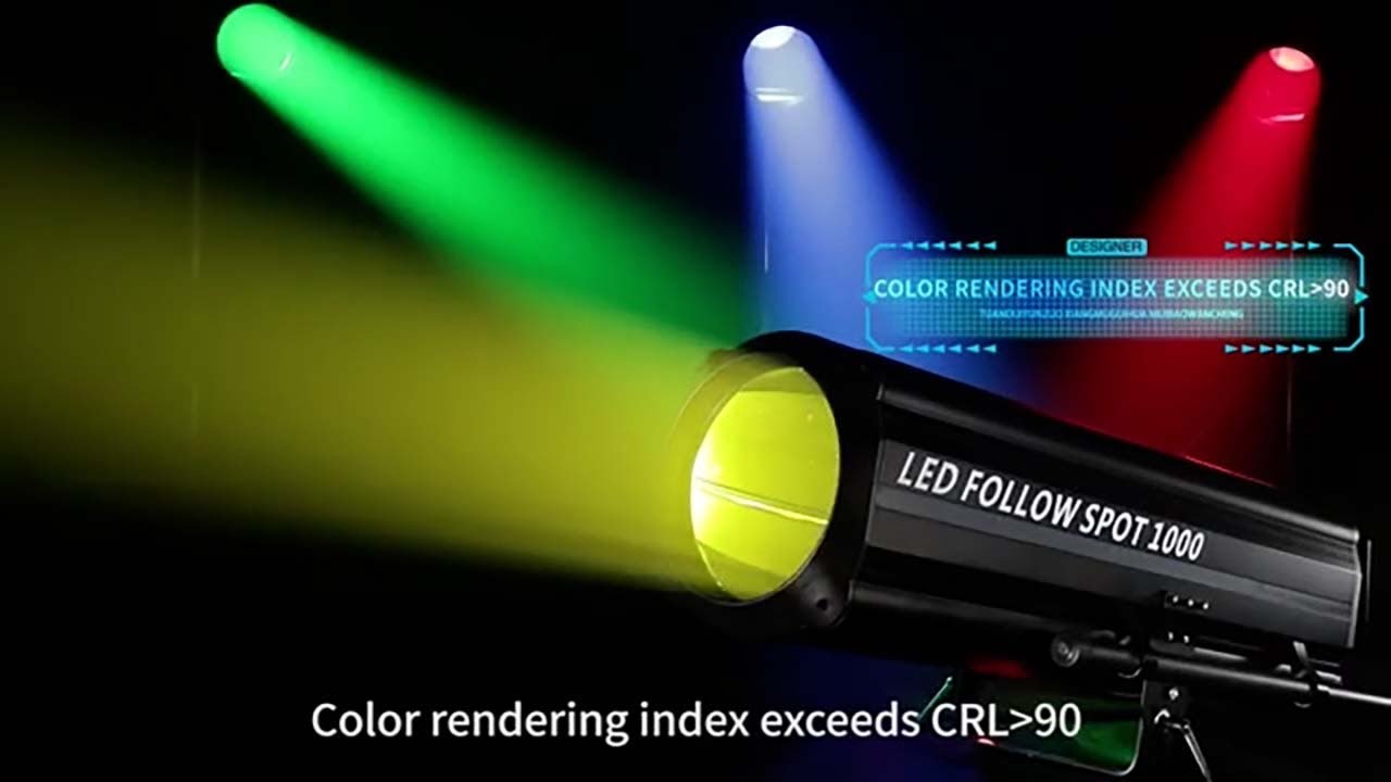 F1000--1000W LED Follow Spot Light - YouTube
