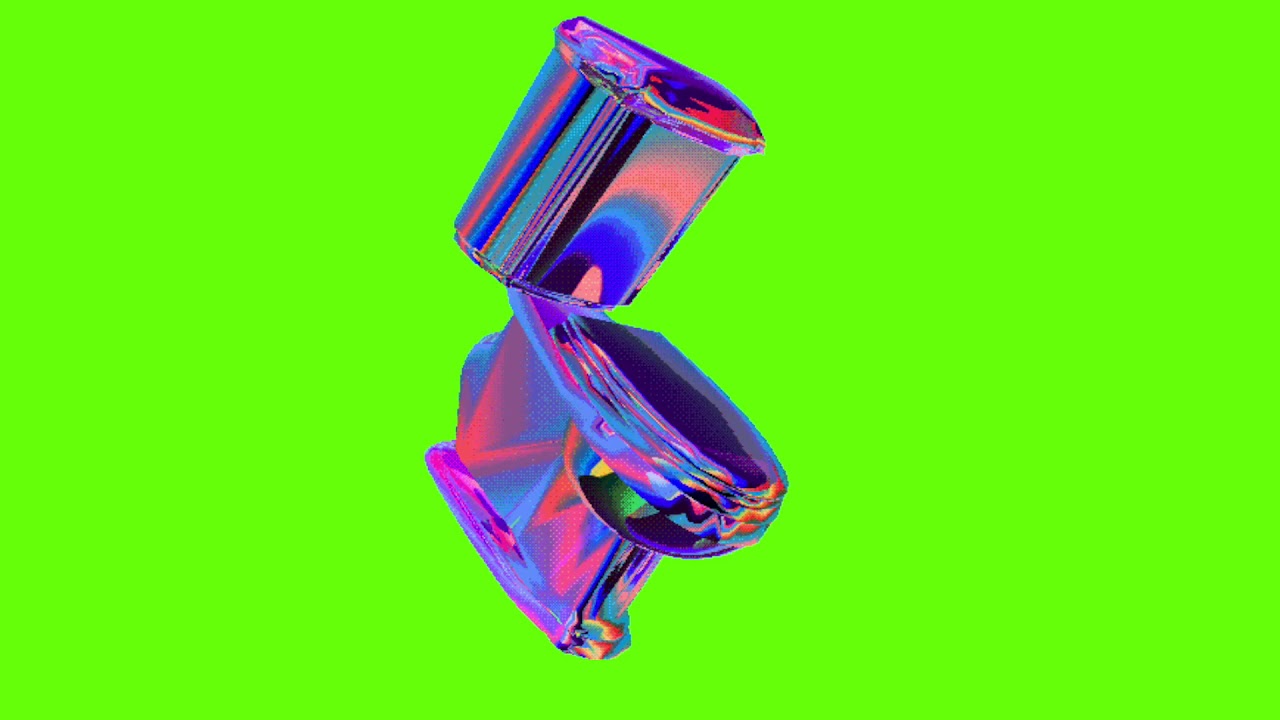 VAPORWAVE CHROME TOILET ANIMATED SPINNING (CHROMA KEY) - YouTube