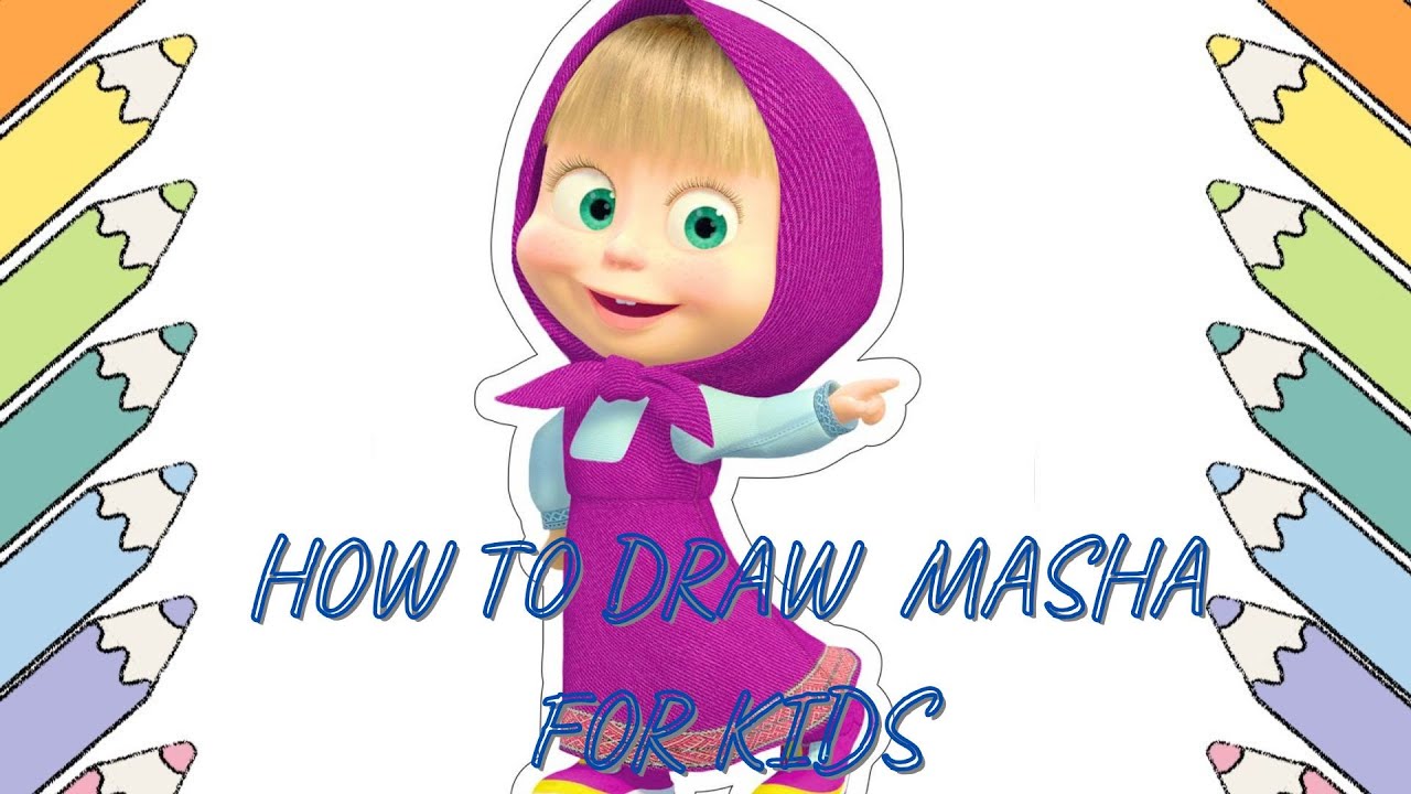 How to draw Masha step by step! - YouTube
