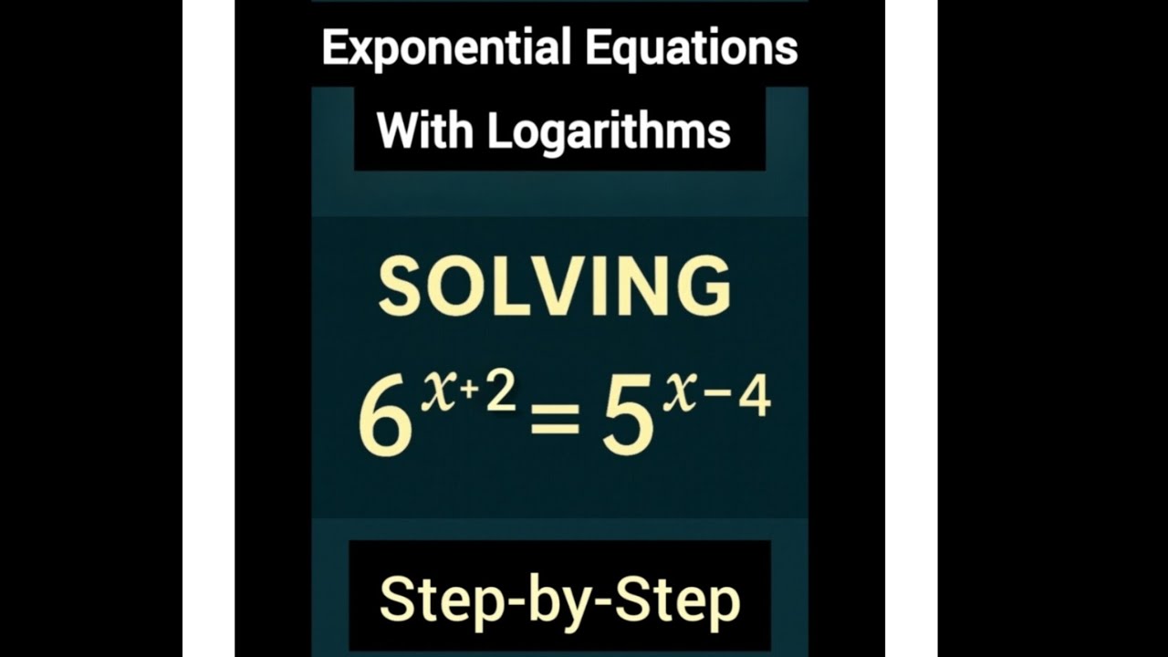 How to Solve Exponential Equations with Narural Logarithms (Step-by-Step) - YouTube