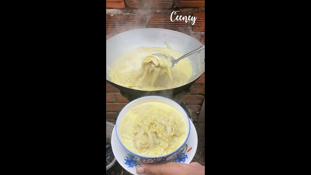 Taro Tree Soup Traditional food - YouTube