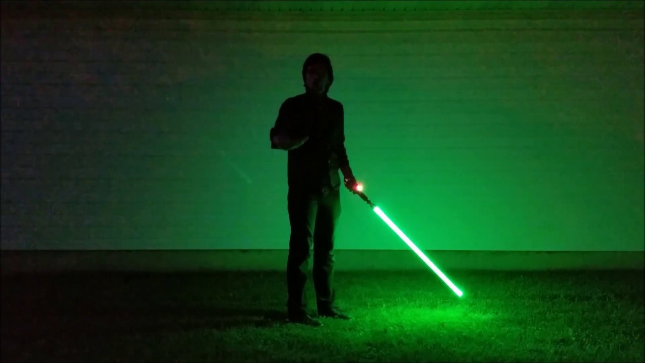 Lightsaber Basic Combat Form Demonstration - YouTube