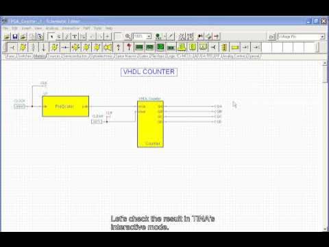 VHDL counter (Demonstrating a VHDL circuit and downloading it into an ...