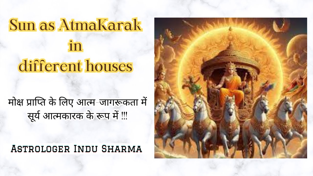 Sun the Soul planet as AtmaKaraka in all houses II सूर्य आत्मकारक II ...