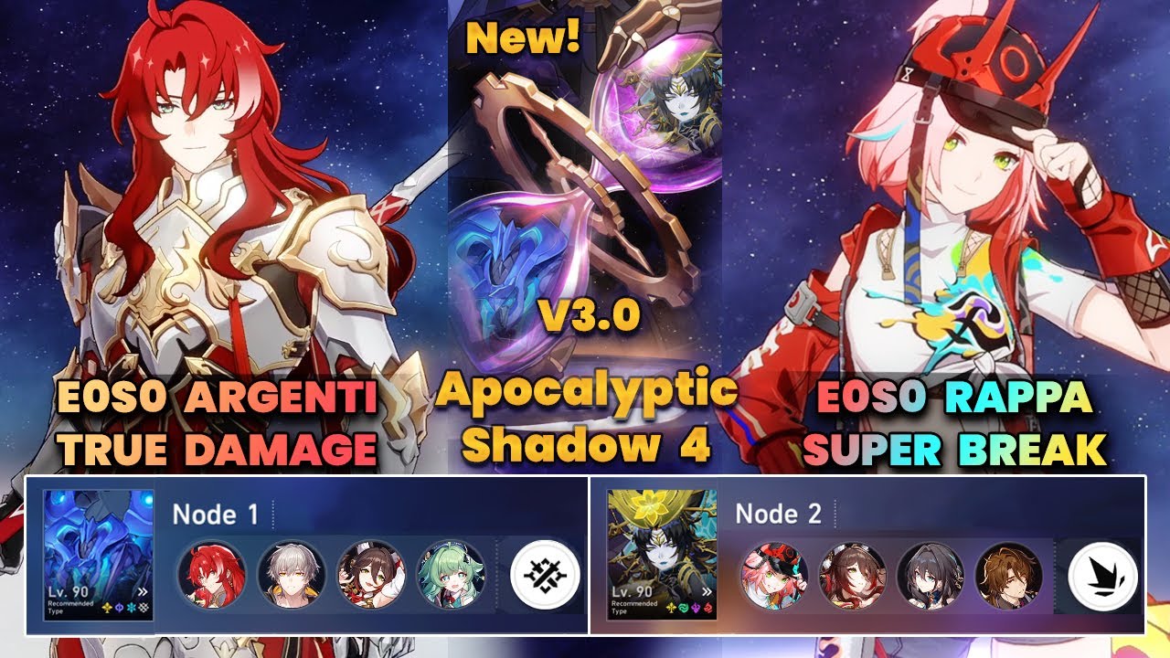 E0S0 Argenti True Damage & E0S0 Rappa Super Break | New Apocalyptic ...