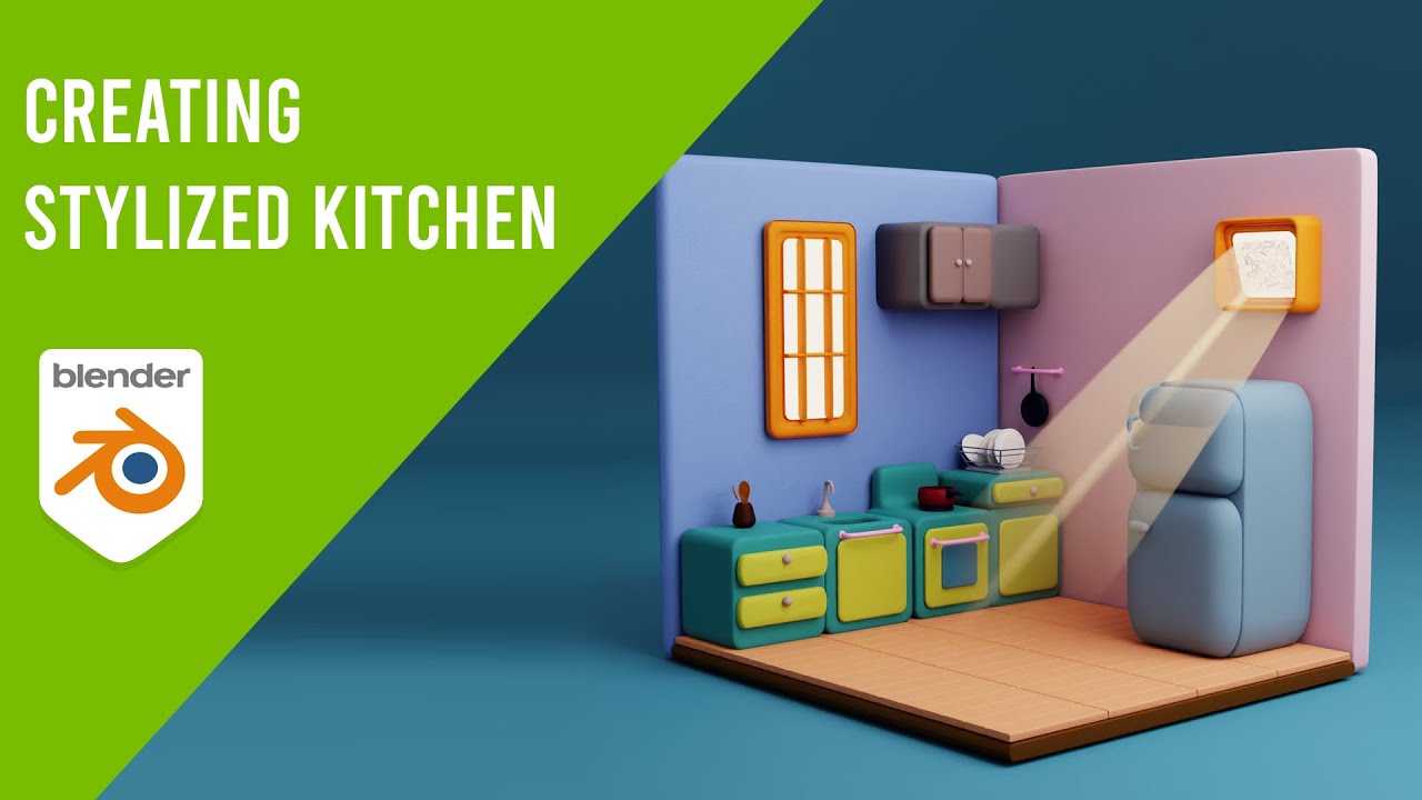 Creating Stylized Kitchen In Blender - YouTube