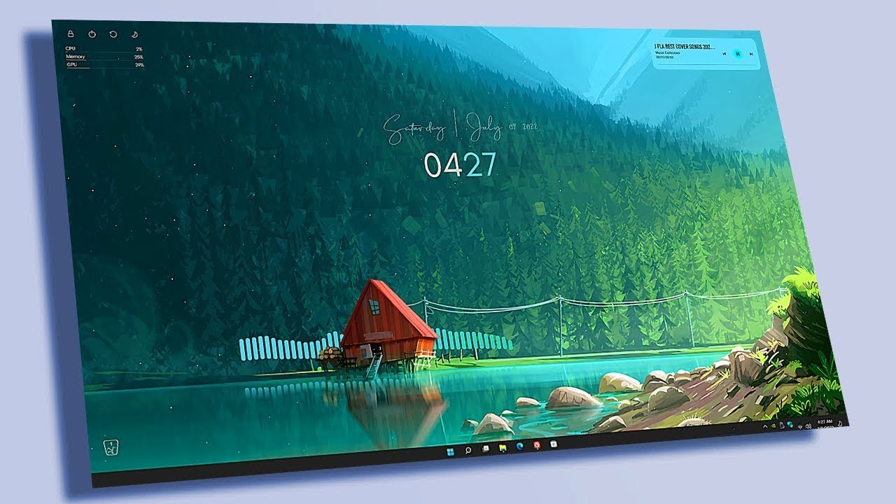 How to Make Desktop Look Awesome #1 Using Rainmeter # wallpaper || Tech ...