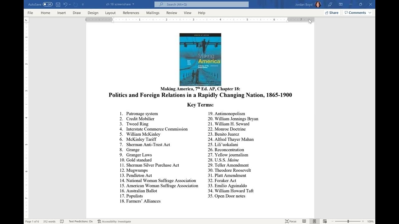 Making America 7th Ed., Ch. 18: Politics & Foreign Relations in a ...