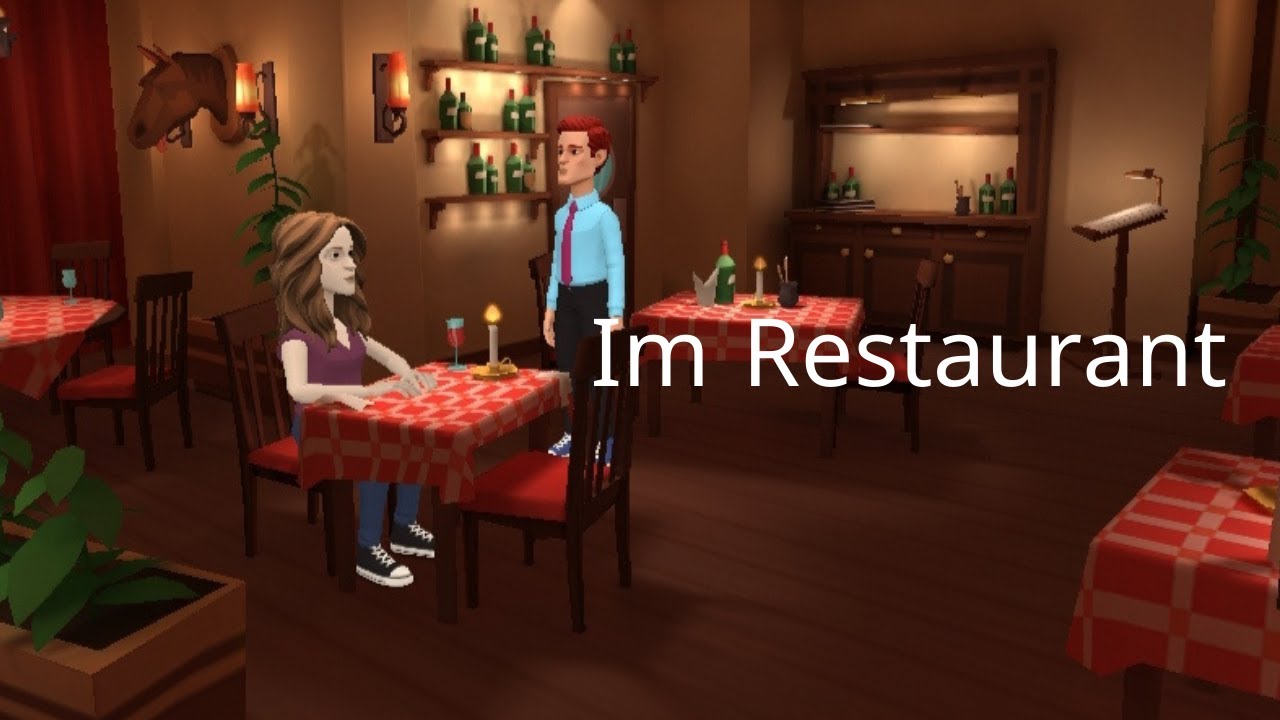 (Im Restaurant (Dialog A1) / محادثه في المطعم بالالمانيه / At the ...