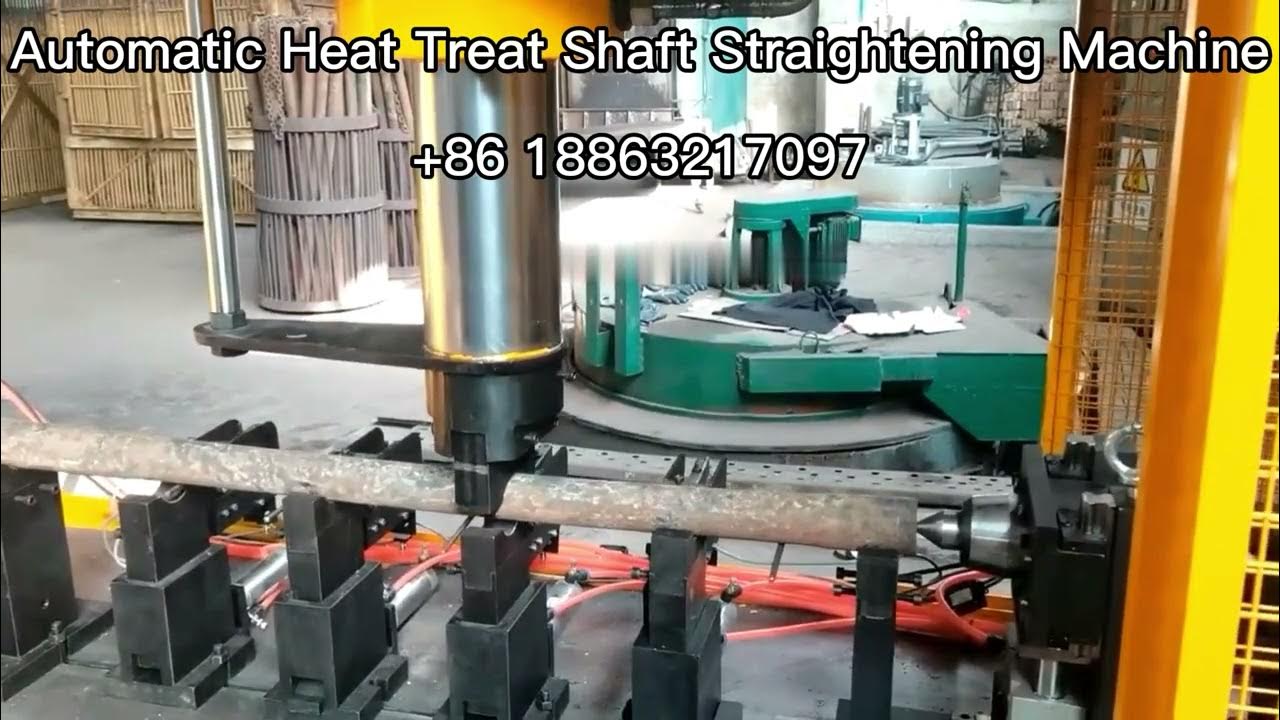 Automatic Heat Treat Shaft Straightening Machine - YouTube