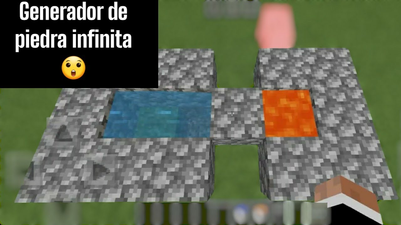 como hacer un generador de piedra infinita en Minecraft bedrock 1.20.x ...