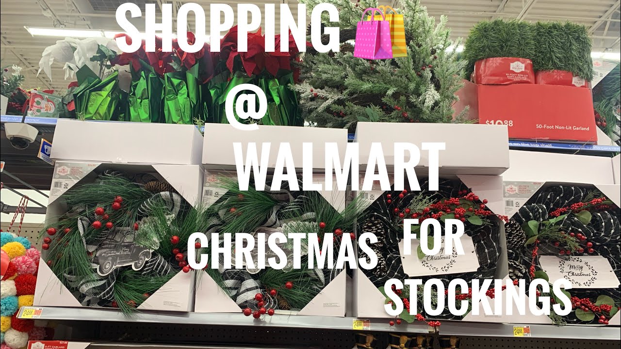 WALMART SHOPPING!!!🌲 $1 CHRISTMAS STOCKING VLOGMAS DAY 5 - YouTube