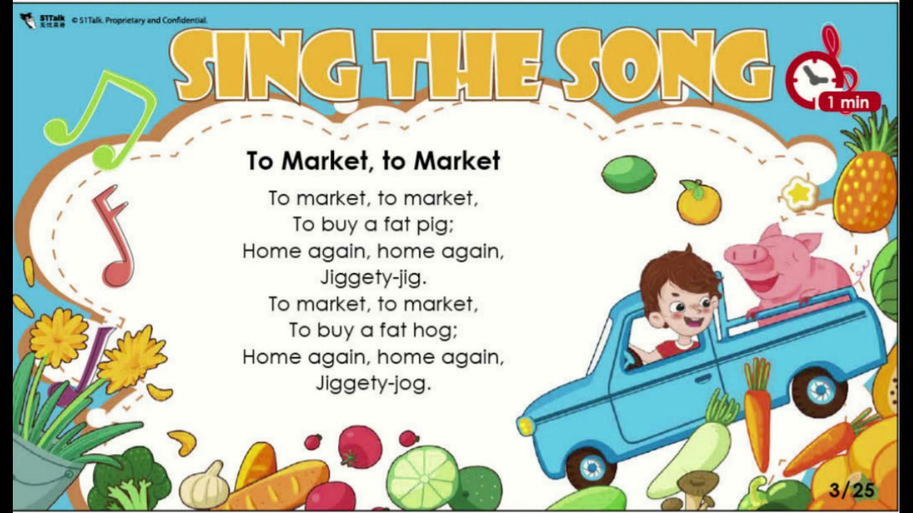 To Market, To Market 51 Talk Song with Lyrics - YouTube