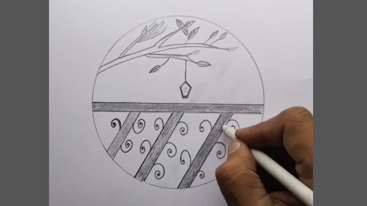 Cricle drawing l Easy cricle drawing l cricle frame drawing l - YouTube