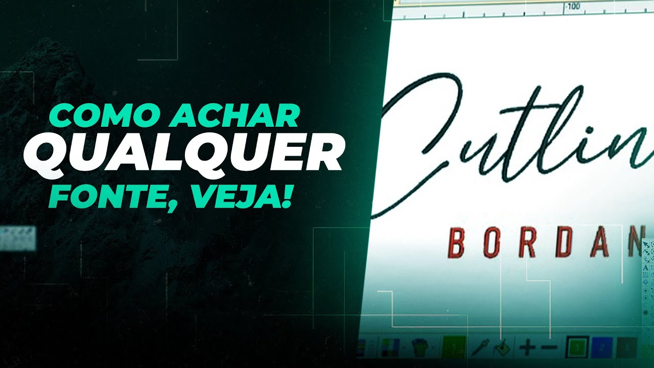COMO ACHAR QUALQUER FONTE | LETRAS PARA BORDAR - YouTube