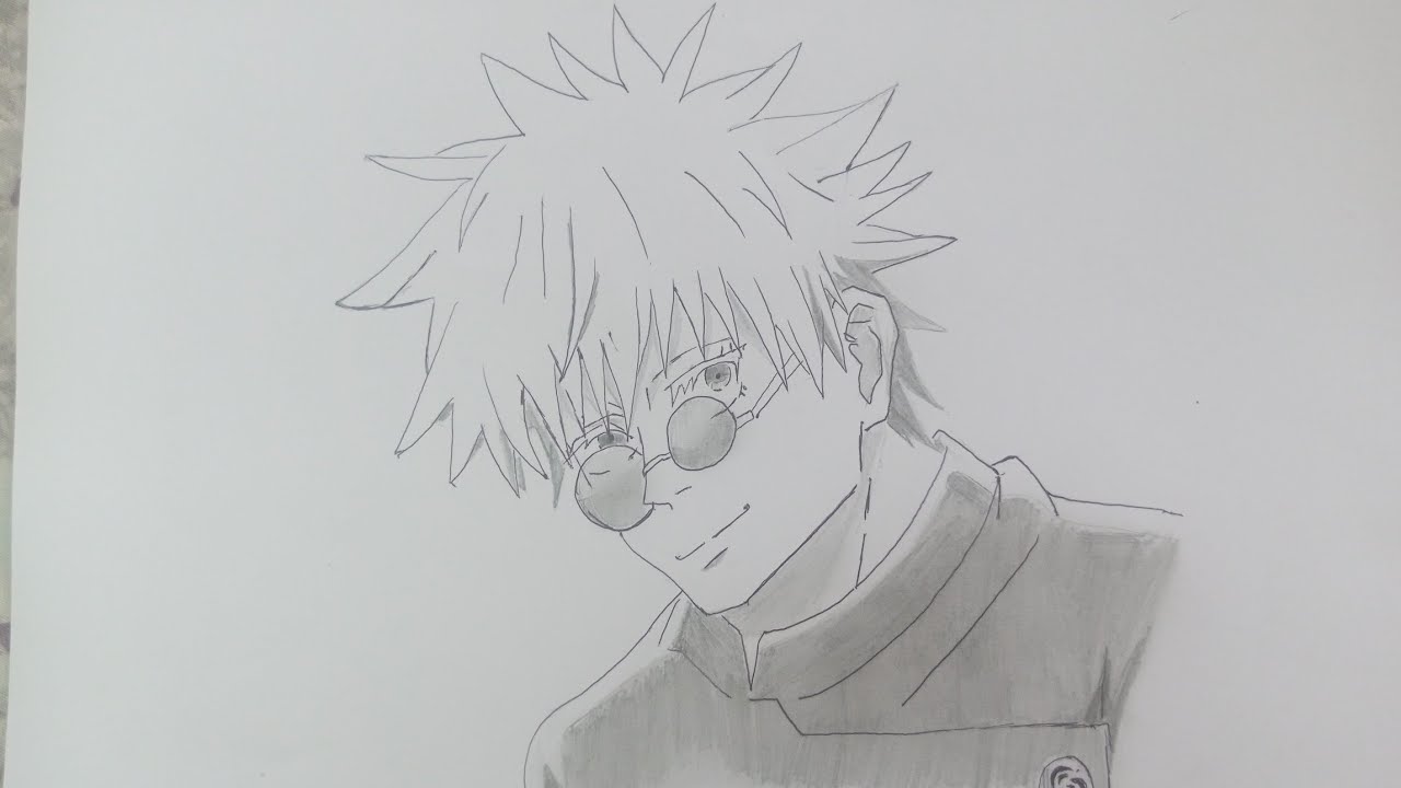 How to draw gojo | Draw gojo step by step| how to draw gojo easy | how ...